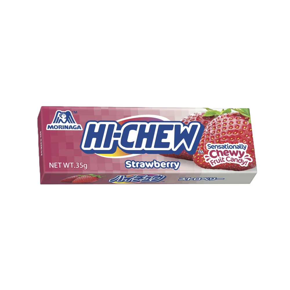 HI-CHEW - Strawberry Chewy Candy Stick (35g) (20/carton) – TastySnackAsia