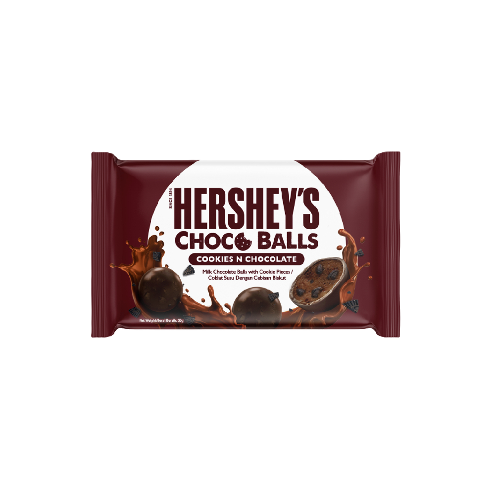 Hershey's - Cookies 'n' Cream Chocolate Choco Balls (36g) (12/carton ...
