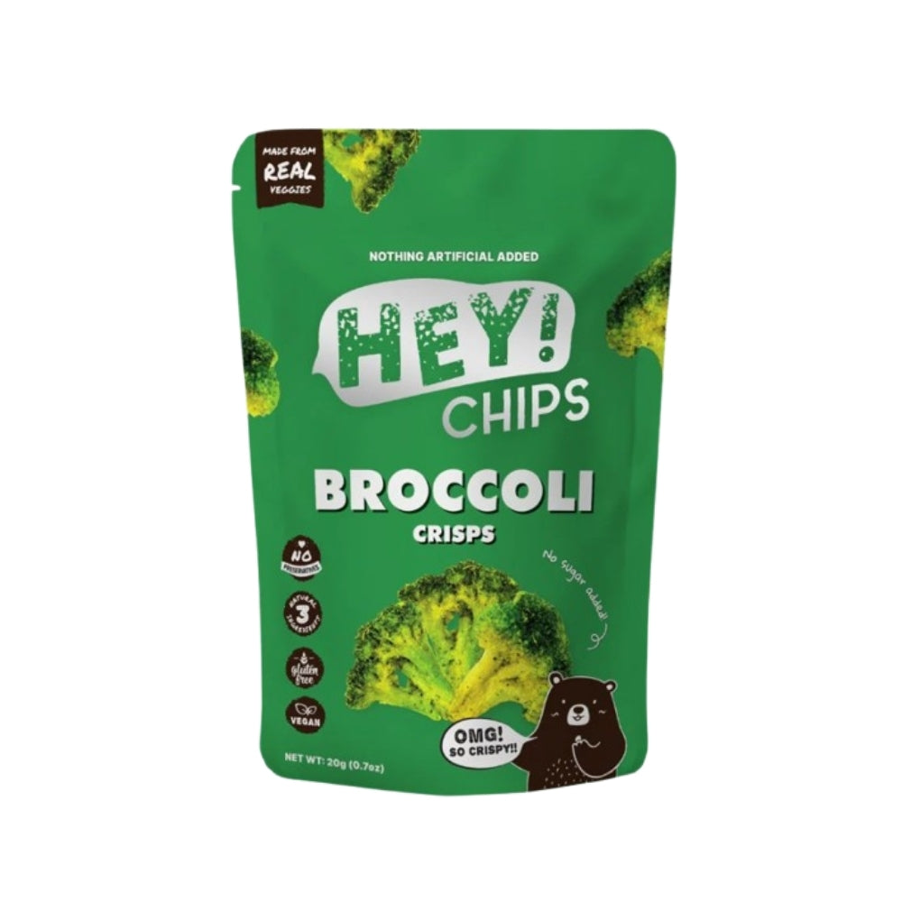 Hey! Chips - Premium Broccoli Chips (20g) (24/carton) – Tasty Snack Asia