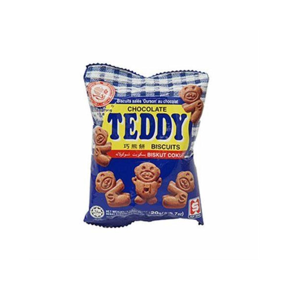 Hup Seng - Chocolate Teddy Bear Biscuits (14g) (40/pack) – Tasty Snack Asia
