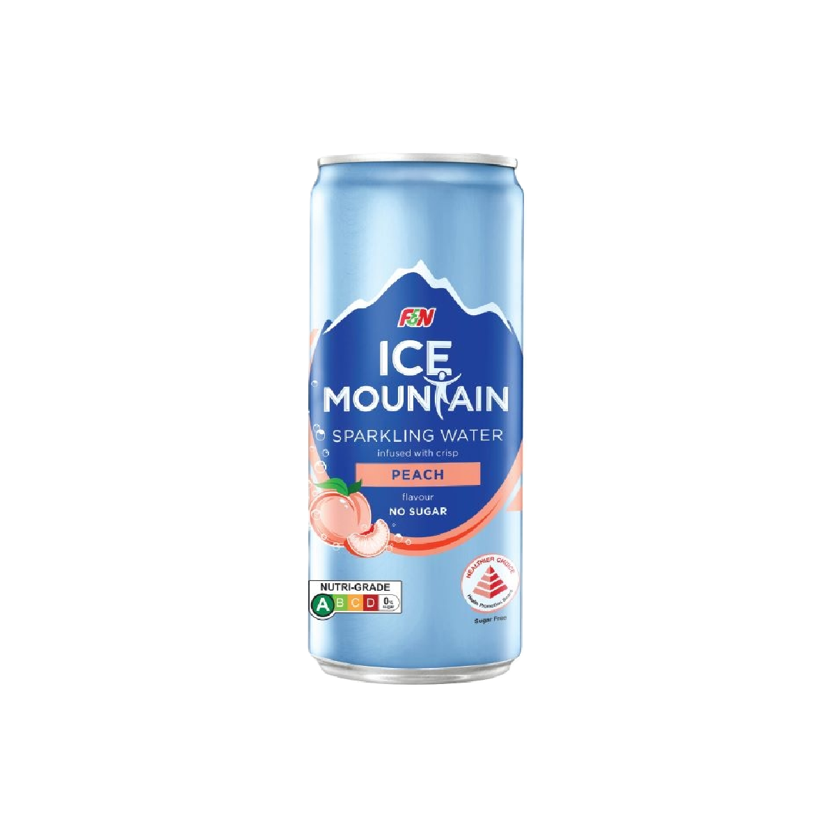 Ice Mountain - Peach Sparkling Water Can Drink (325ml) (24/carton ...