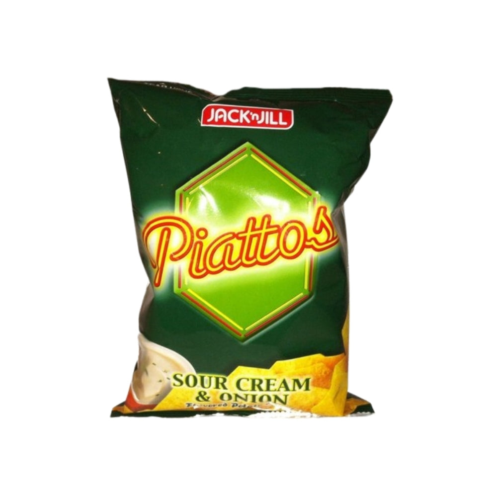 Jack'n'Jill - Piattos Sour Cream & Onion Flavoured Potato Crisps (85g ...