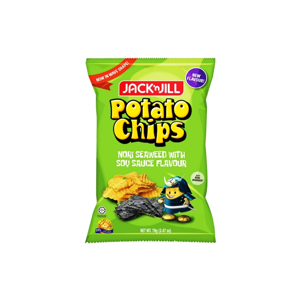 Jack'n'Jill - Seaweed Potato Chips (70g) (20/carton) – Tasty Snack Asia