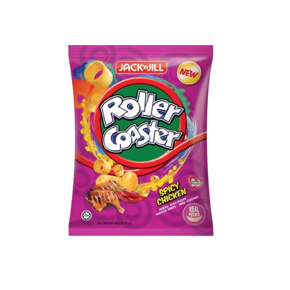 Jack'n'Jill - Spicy Chicken Roller Coaster (70g) (10/carton) – Tasty ...