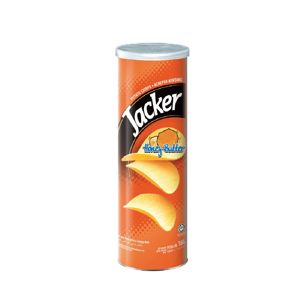 Jacker - Honey Butter Potato Crisps Canister (150g) (14/carton) – Tasty ...
