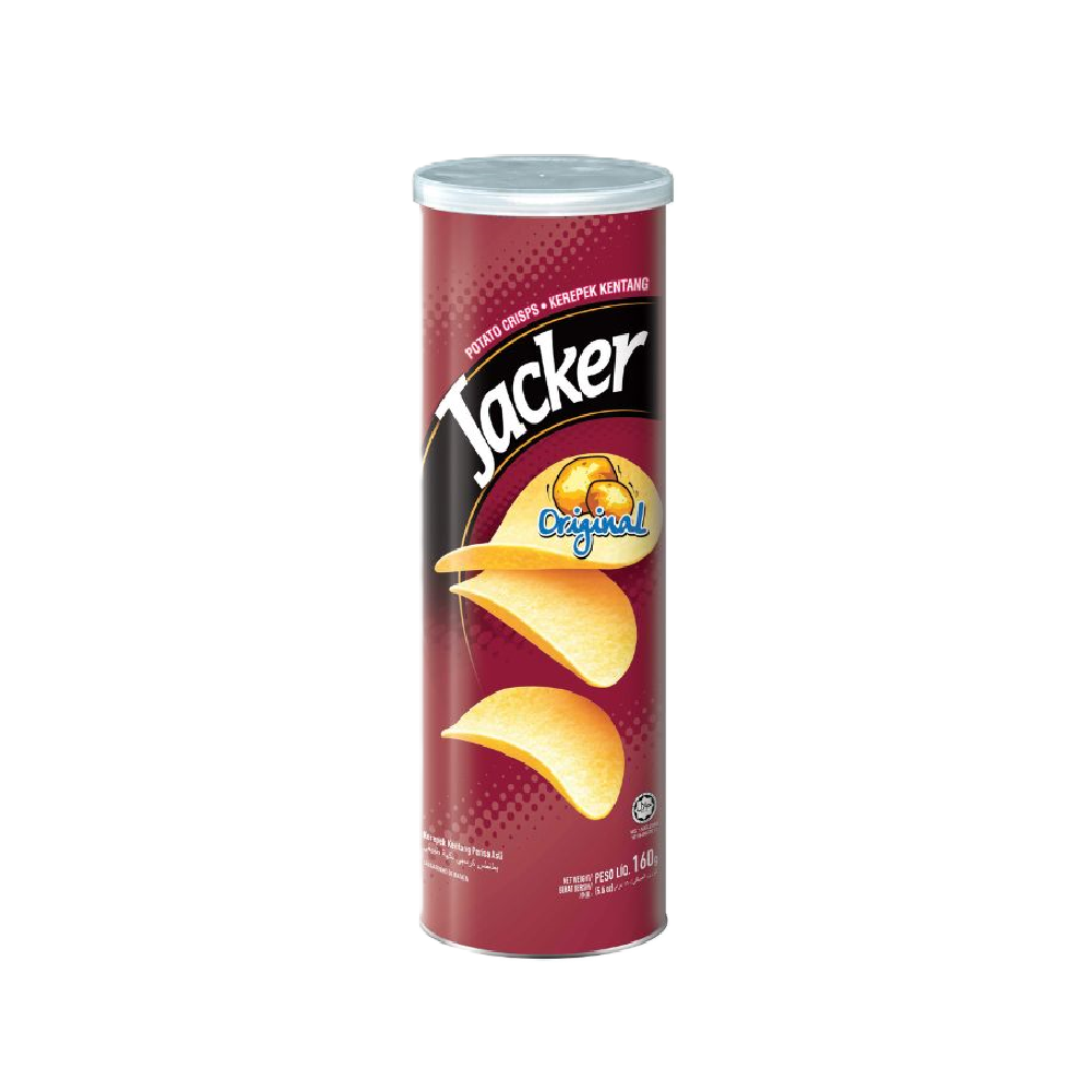 Jacker - Original Potato Crisps Canister (150g) (14/carton) – Tasty ...