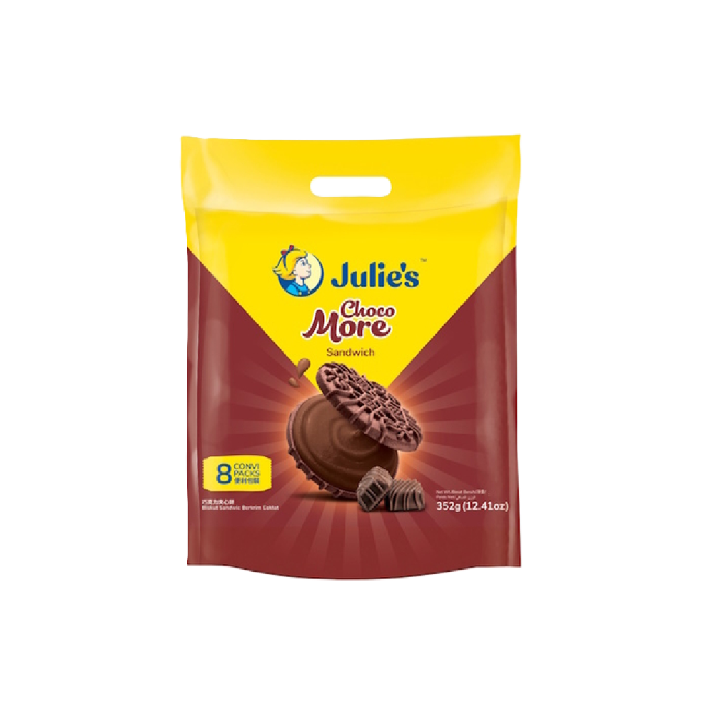 Julie's - Choco More Sandwich (8/pack) (352g) (12/carton) – TastySnackAsia