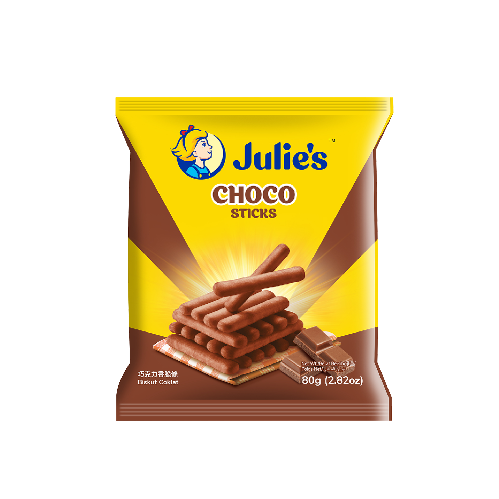 Julie's - Choco Stick (80g) (12/carton) – Tasty Snack Asia