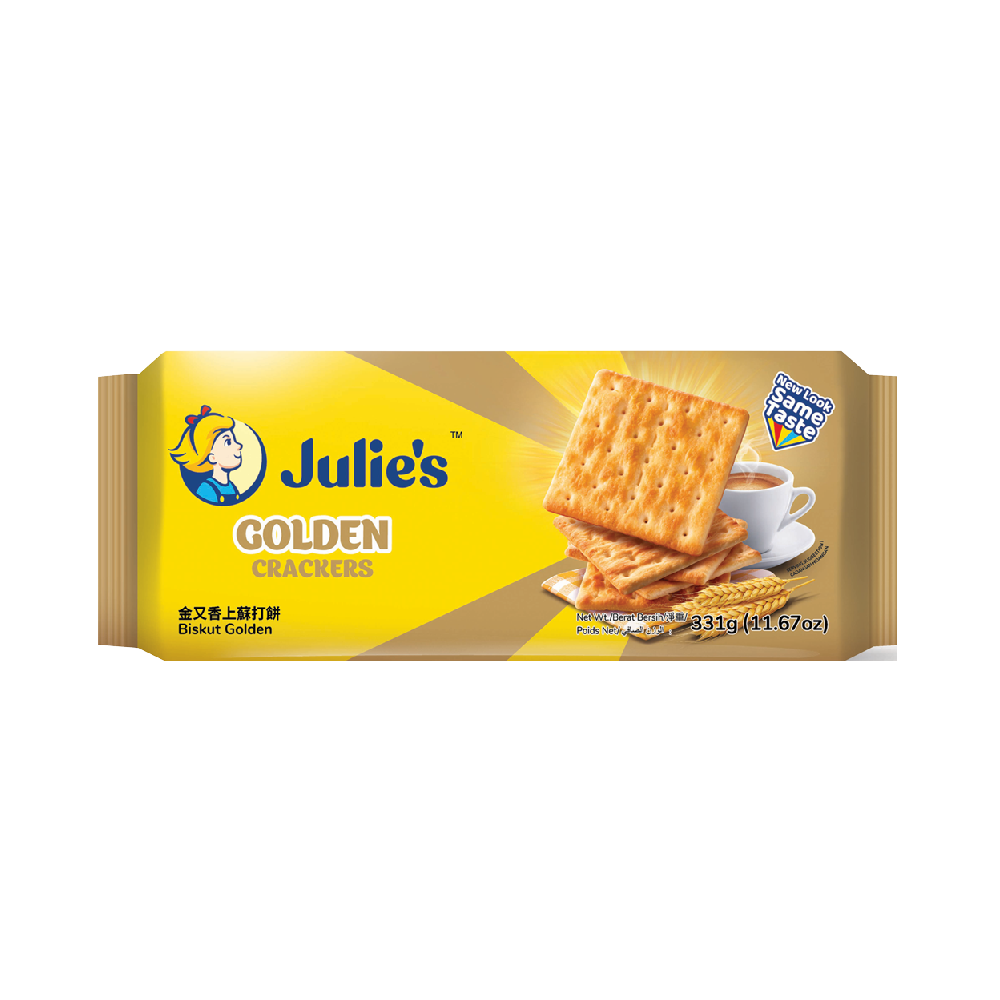 Julie's - Golden Crackers (331g) (12/carton) – Tasty Snack Asia