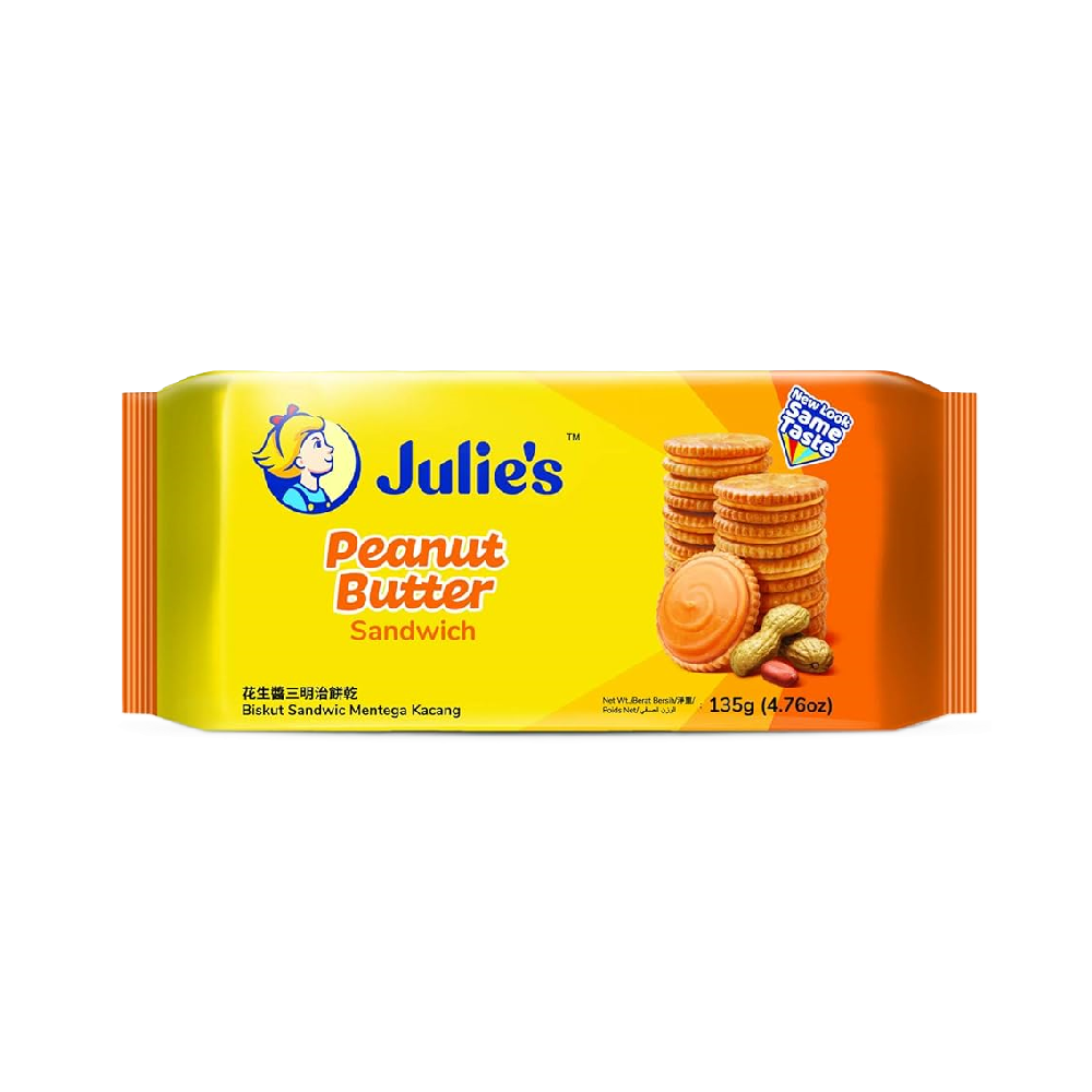 Julie's - Peanut Butter Sandwich (135g) (24/carton) – Tasty Snack Asia