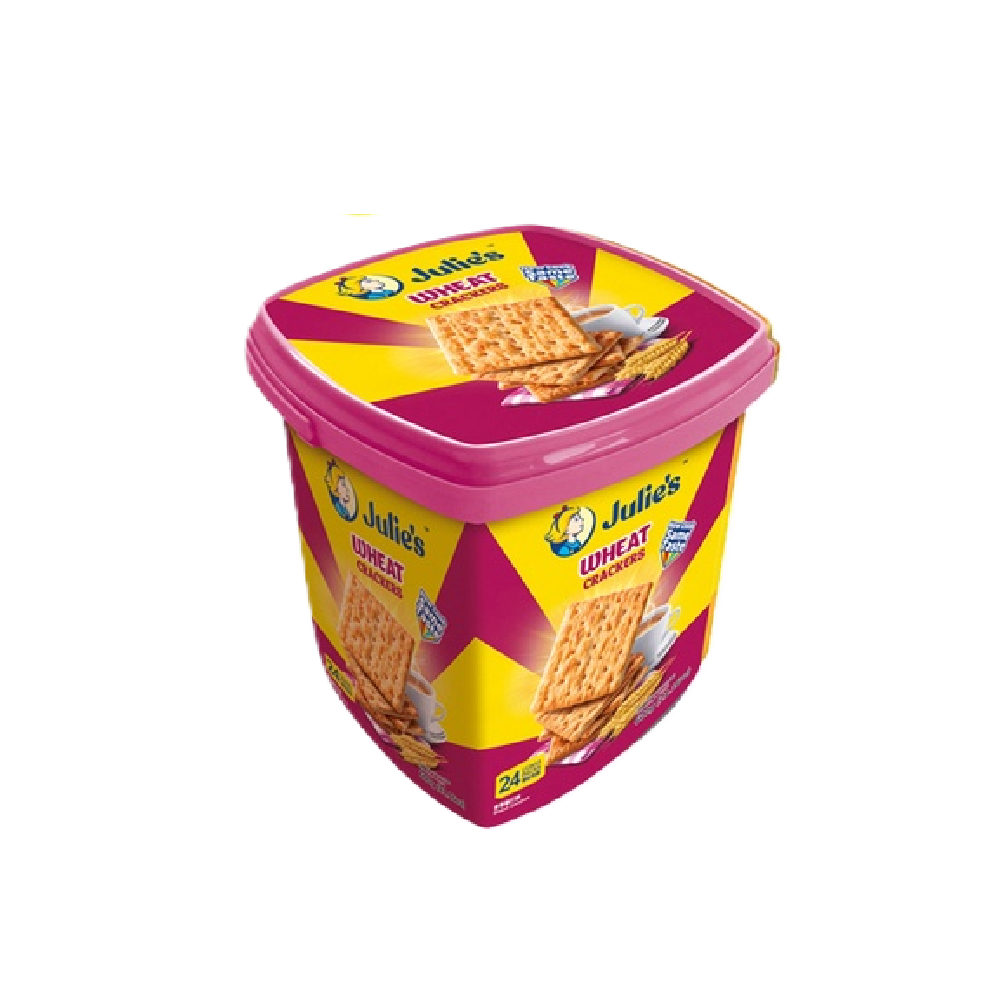 Julie's - Wheat Crackers Tub (24/pack) (600g) (6/carton) – Tasty Snack Asia