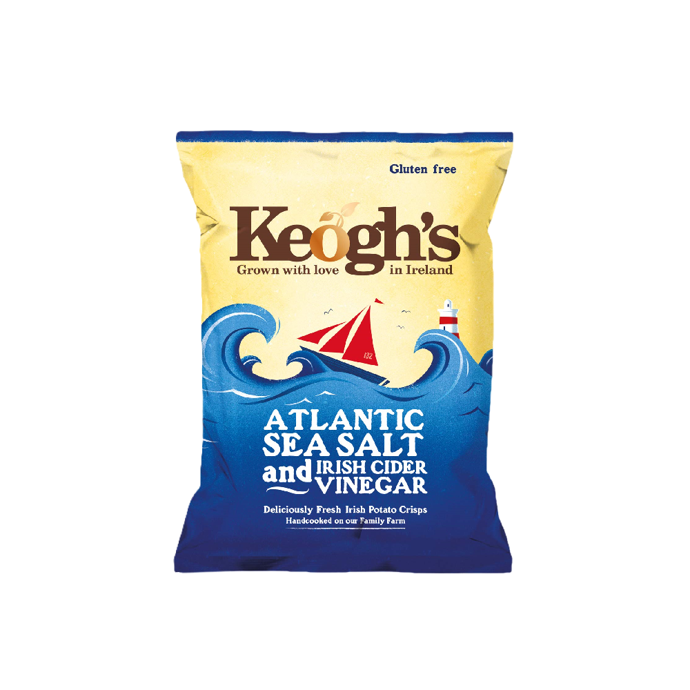 Keogh's - Atlantic Sea Salt & Irish Cider Vinegar Potato Crisps (50g ...