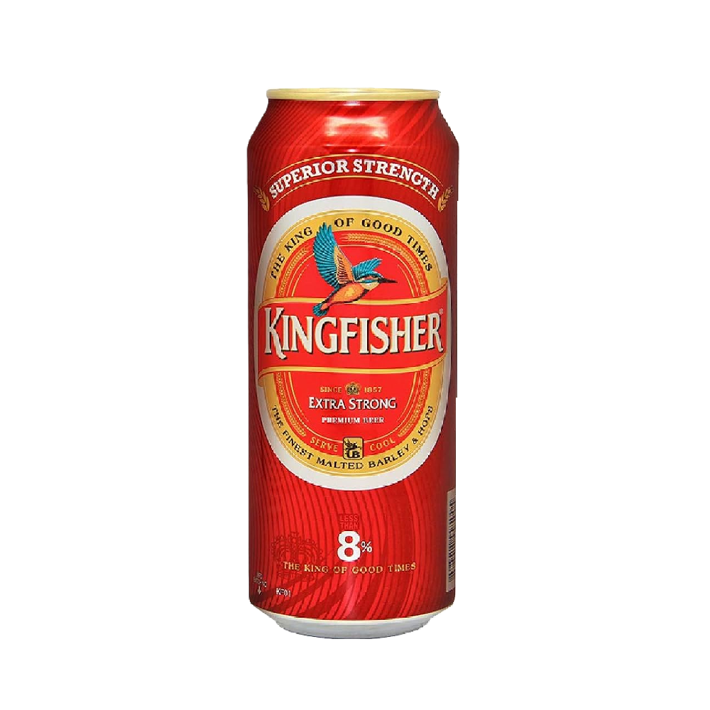 Kingfisher - Extra Strong Premium Beer Can 8% (490ml) (24/carton ...