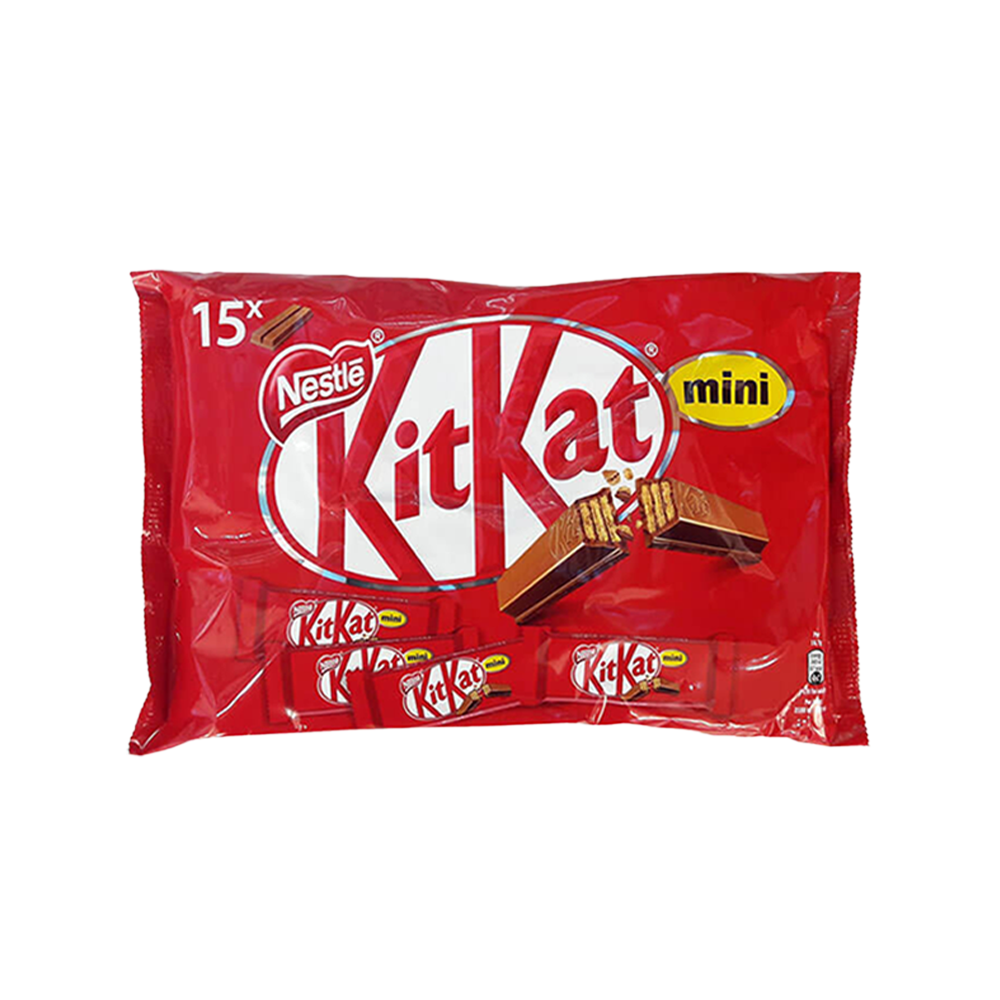 KitKat - Wafers Fun Size (15/pack) (250g) (24/carton) – Tasty Snack Asia