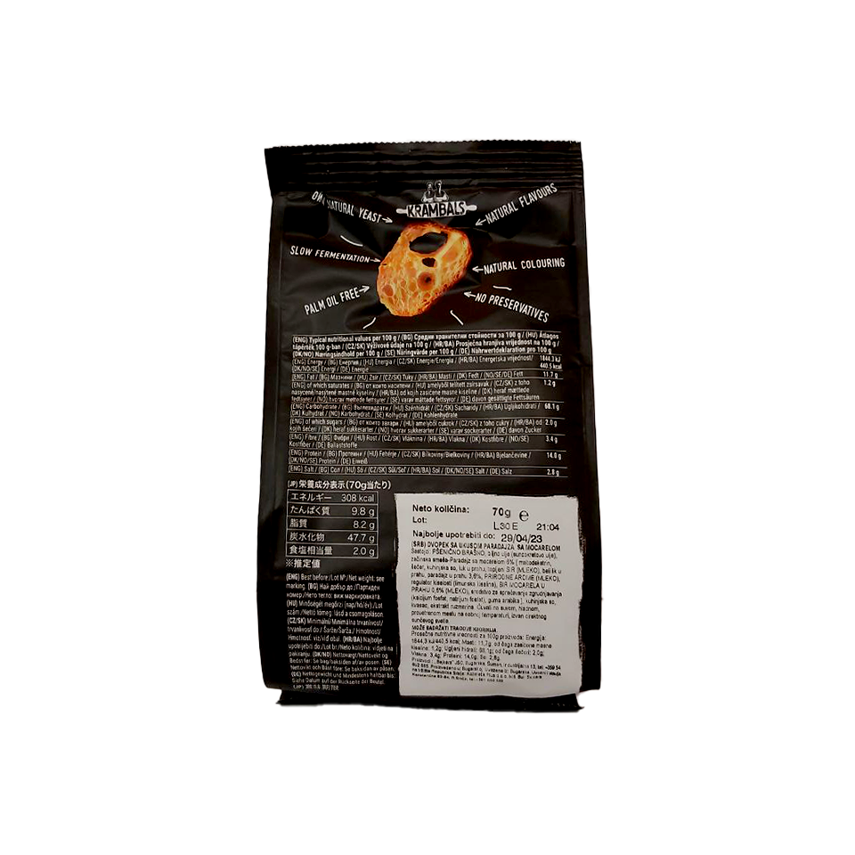 Krambals - Tomato & Mozzarella Bruschetta (70g) (12/carton) – Tasty ...