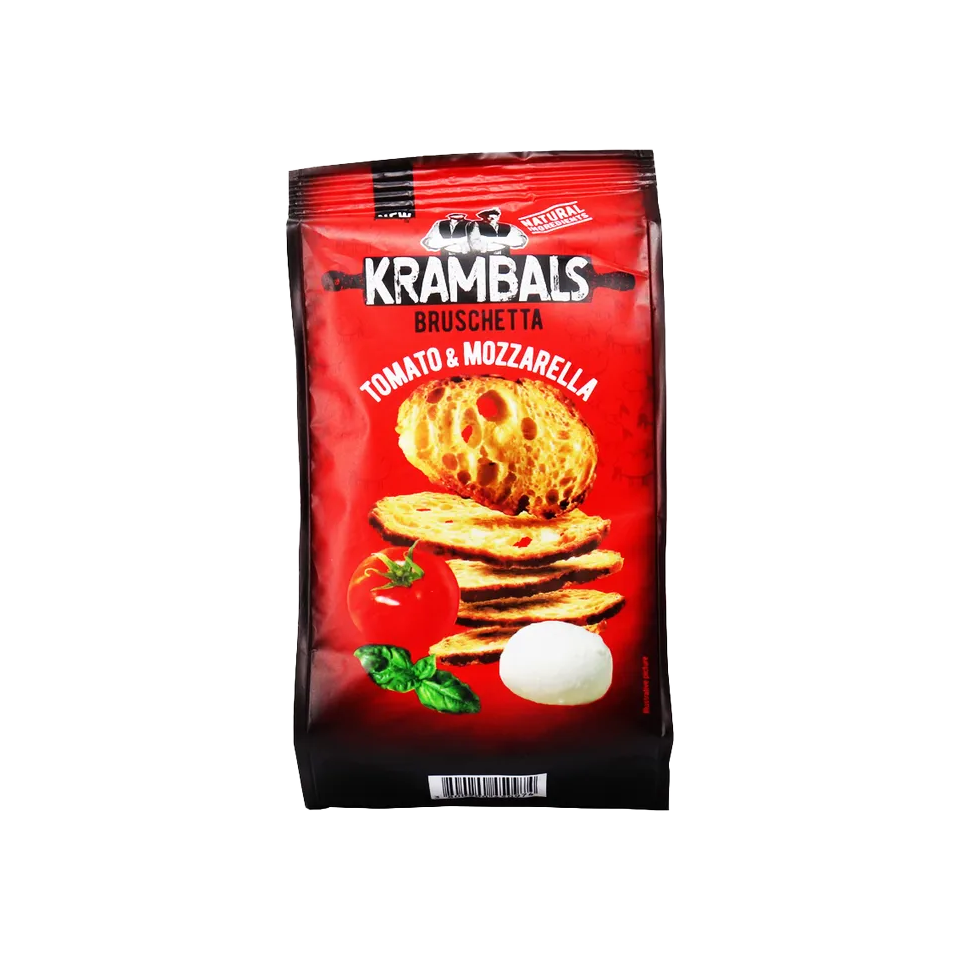 Krambals - Tomato & Mozzarella Bruschetta (70g) (12/carton) – Tasty ...