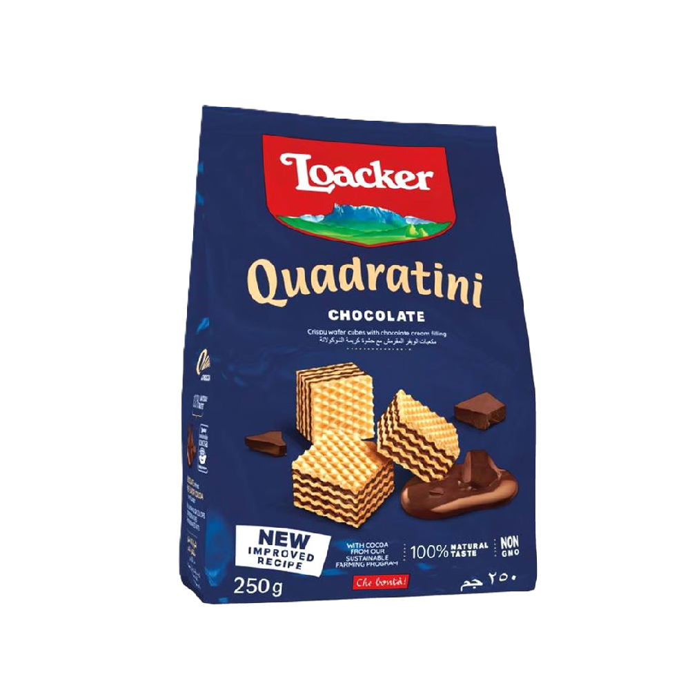 Loacker - Quadratini Chocolate Wafer (250g) (18/carton) – Tasty Snack Asia