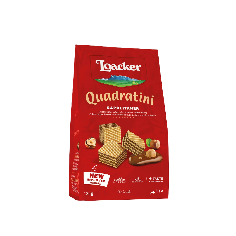 Loacker - Quadratini Mini Napolitaner Wafer (125g) (12/carton) – Tasty ...