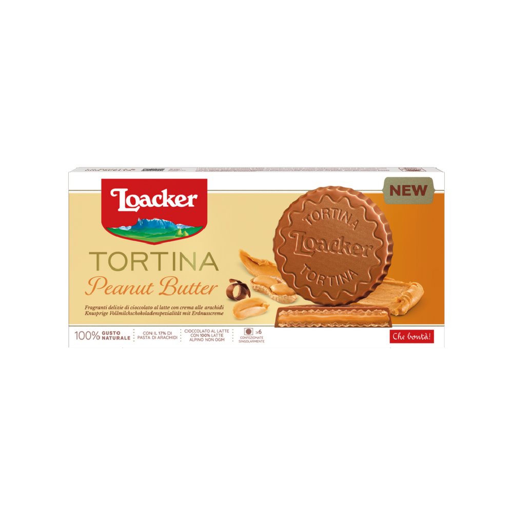 Loacker - Tortina Crispy Wafer With Peanut Butter Filling (3/pack) (63 ...
