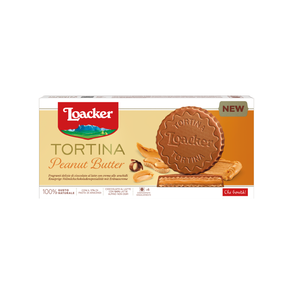 Loacker - Tortina Crispy Wafer With Peanut Butter Filling (3/pack) (63 ...