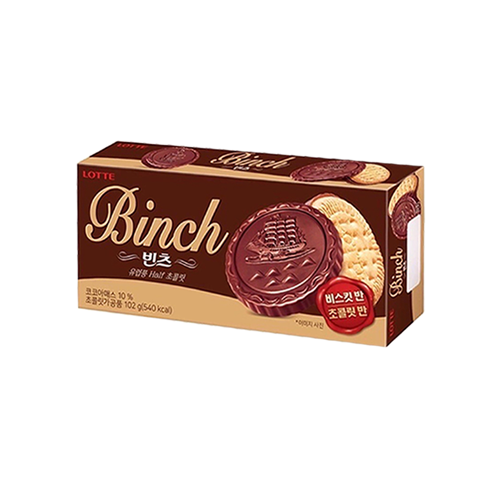 Lotte - Binch Chocolate Biscuit (102g) (20/carton) – Tasty Snack Asia