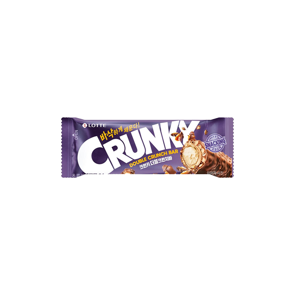Lotte - Double Crunch Crunky Bar (33g) (32/carton) – Tasty Snack Asia
