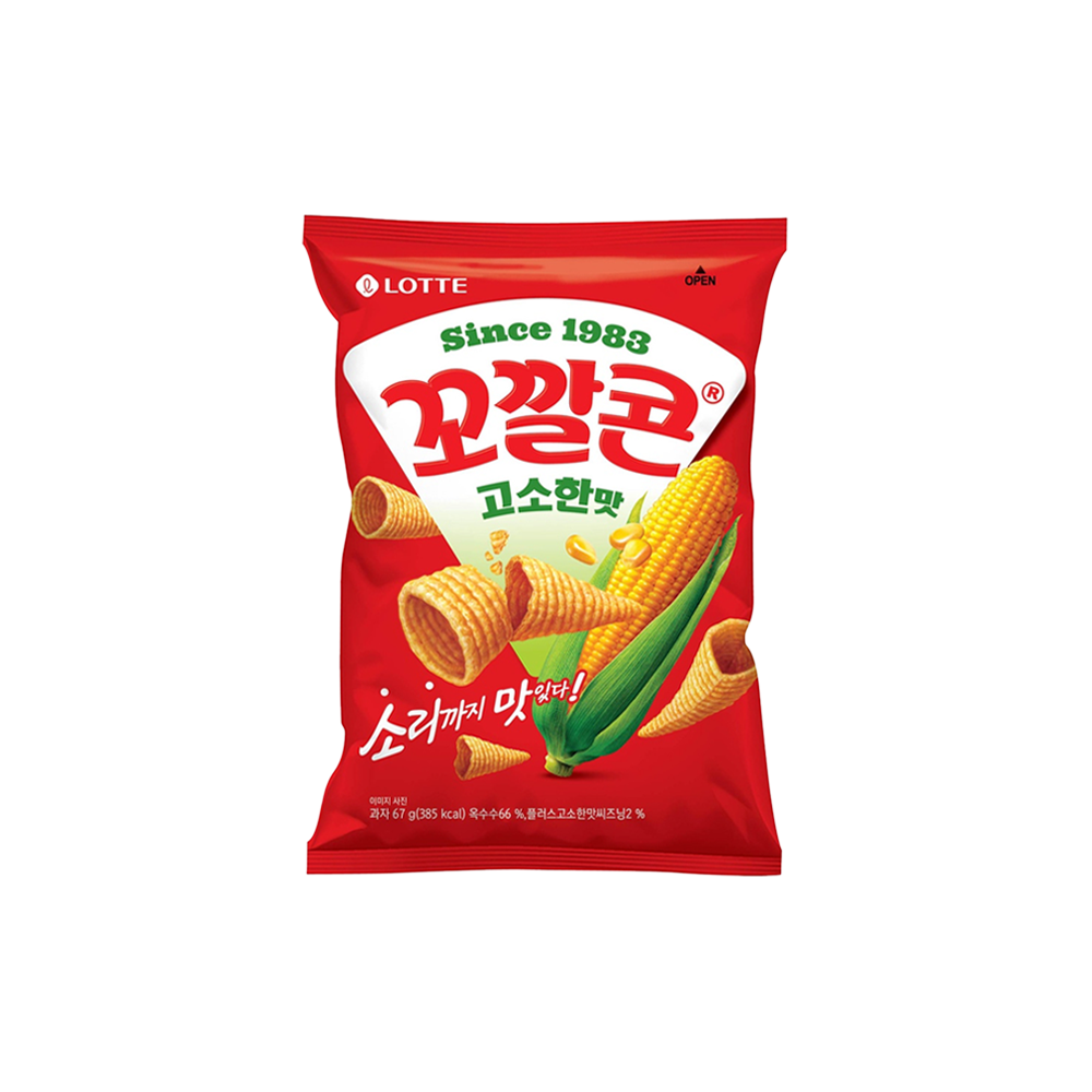 Lotte - Original Kokkal Corn Snack (67g) (20/carton) – Tasty Snack Asia