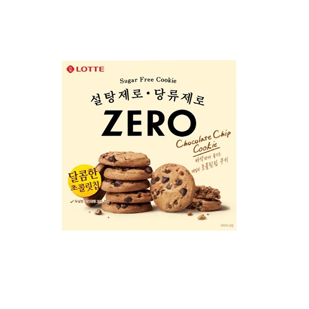 Lotte - Zero Choco Chips Cookie (84g) (20/carton) – Tasty Snack Asia