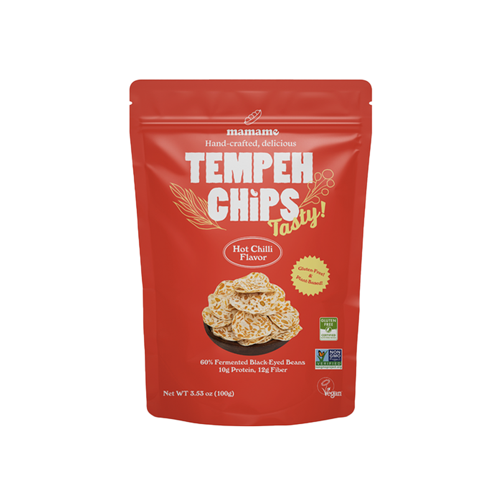 Mamame - Hot Chilli Tempe Chips (50g) (12/carton) – Tasty Snack Asia