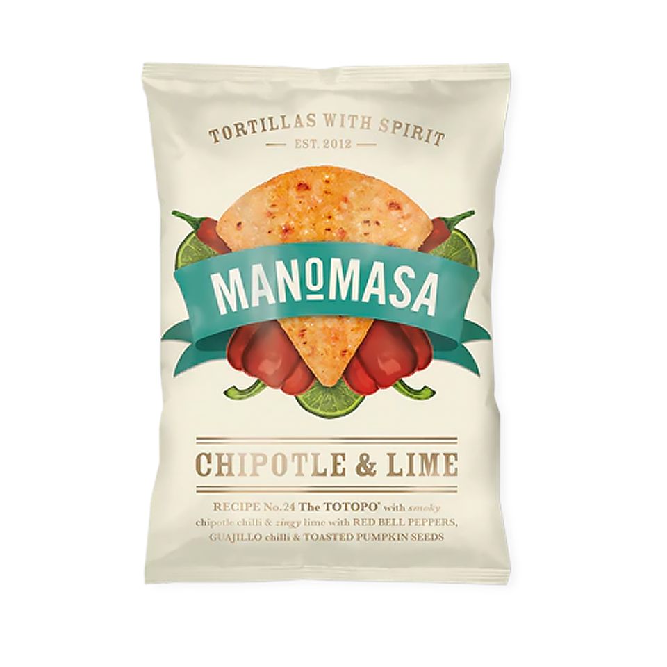 Manomasa - Chipotle & Lime Tortilla Chips (160g) (12/carton) – Tasty ...
