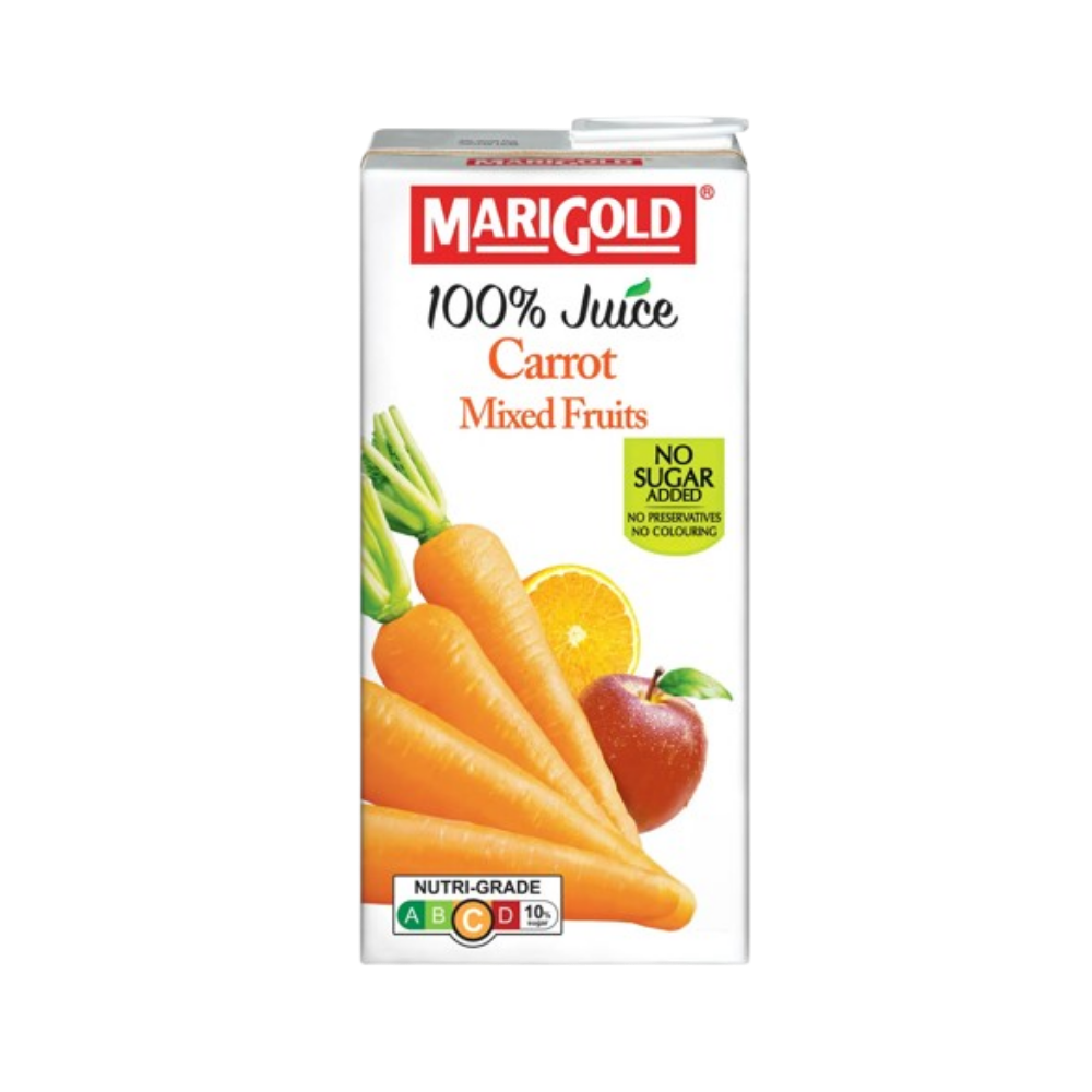 Marigold - No Sugar Added 100% Carrot Mixed Fruits Juice (1L) (12/cart ...