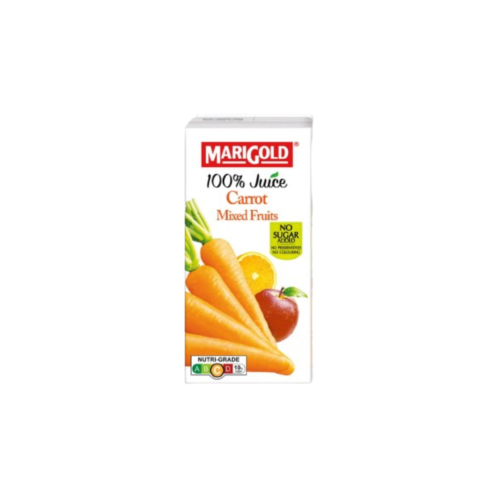 Marigold - No Sugar Added 100% Carrot Mixed Fruits Juice (200ml) (24/c ...