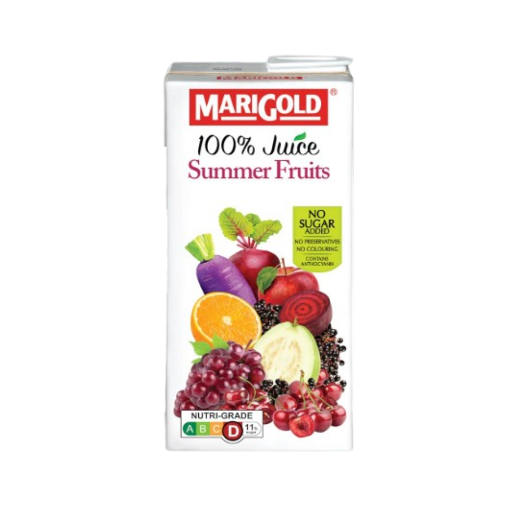 Marigold - No Sugar Added 100% Summer Fruits & Veggies Juice (1L) (12 ...