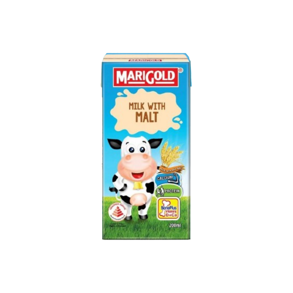 Marigold - UHT Malt Milk (200ml) (24/carton) – Tasty Snack Asia