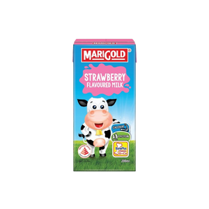 Marigold - UHT Strawberry Milk (200ml) (24/carton) – Tasty Snack Asia
