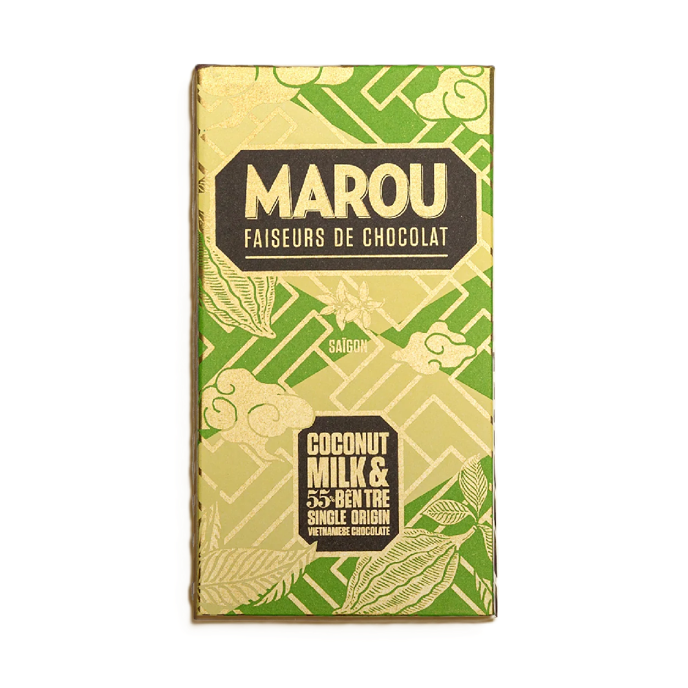 Marou - Ben Tre Coconut Milk Chocolate (80g) (10/carton) – Tasty Snack Asia