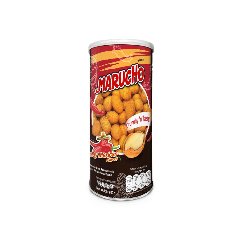 Marucho - Spicy Mexican Flavour Coated Roasted Peanuts (200g) (24/cart ...