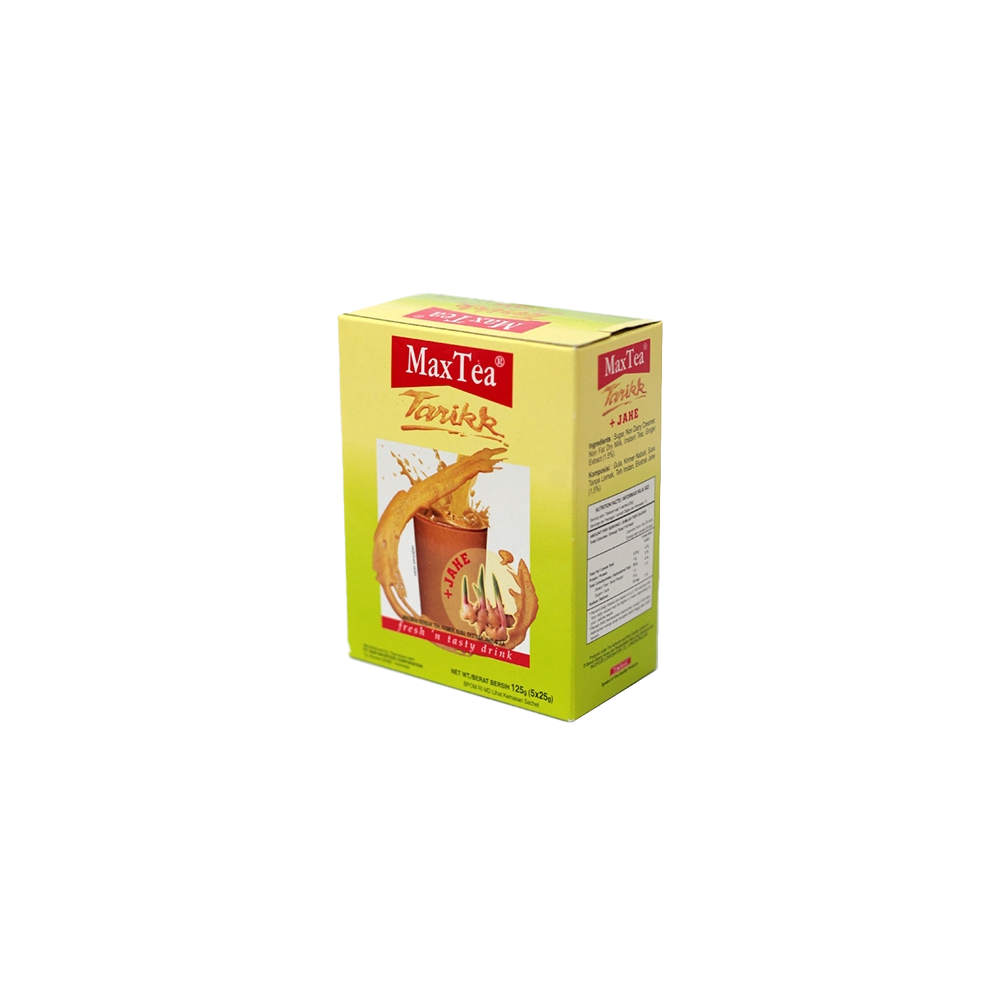 MaxTea - Instant Teh Tarik Halia (Ginger Milk Tea) (15/pack) (25g) (24 ...