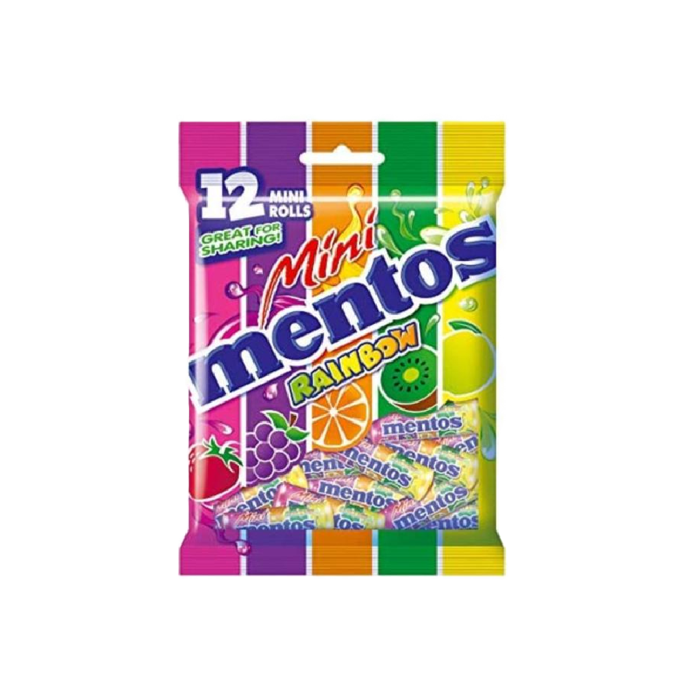 Mentos - Mini Rainbow Rolls (12/pack) (120g) (12/carton) – Tasty Snack Asia