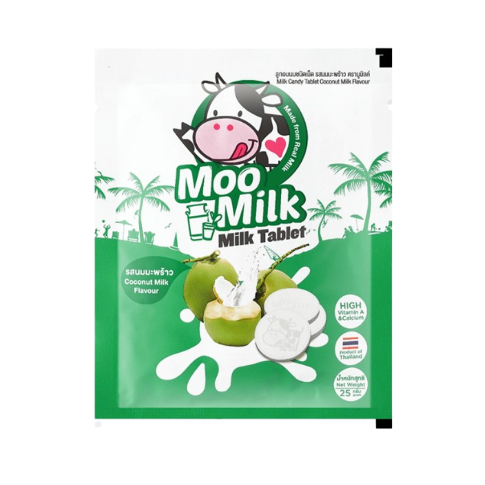 Moo Milk - Coconut Milk Flavour Milk Tablet (25g) (20/carton) – Tasty ...