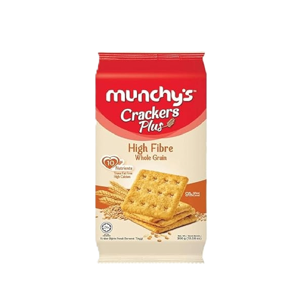 Munchy's - Crackers Plus High Fibre Biscuits (15/pack) (300g) (12/cart ...