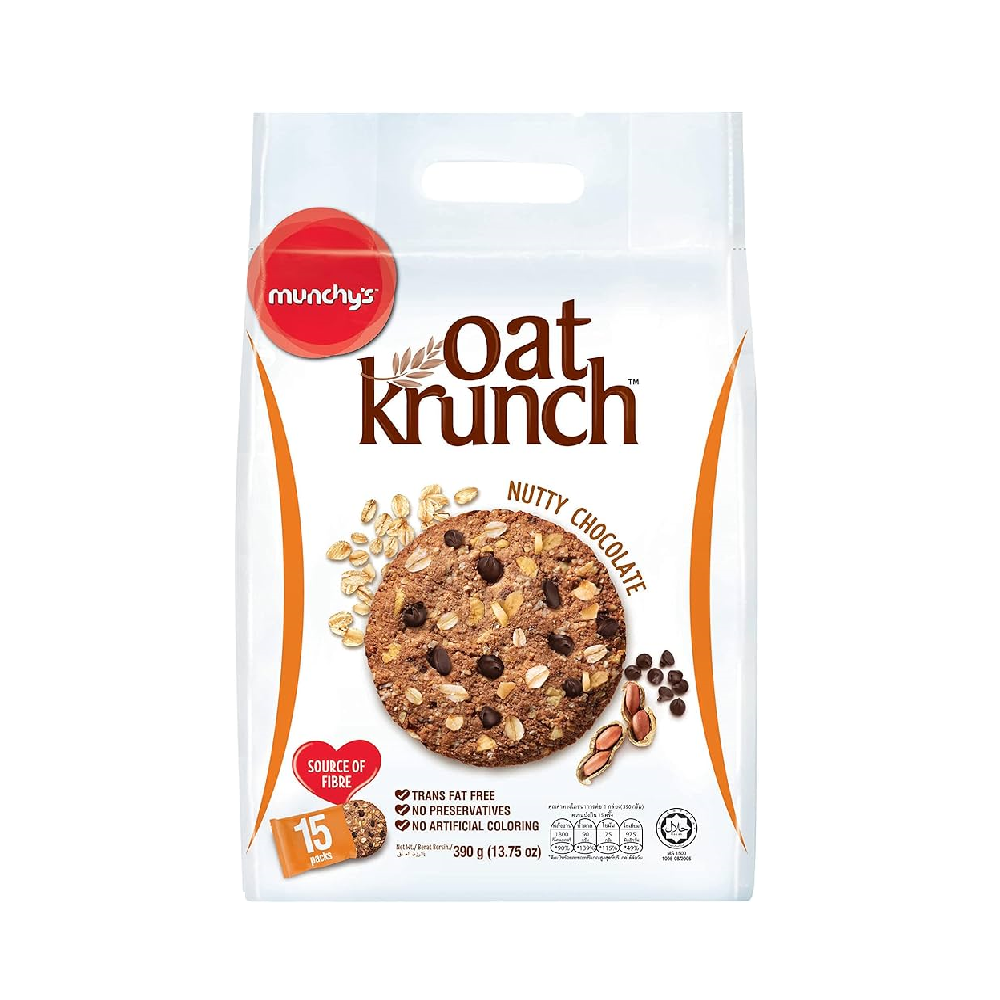 Munchy's - OatKrunch Nutty Chocolate Cracker (15/pack) (390g) (12/cart ...