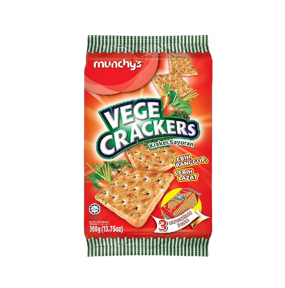 Munchy's - Vegetable Crackers (3/pack) (390g) (12/carton) – Tasty Snack ...