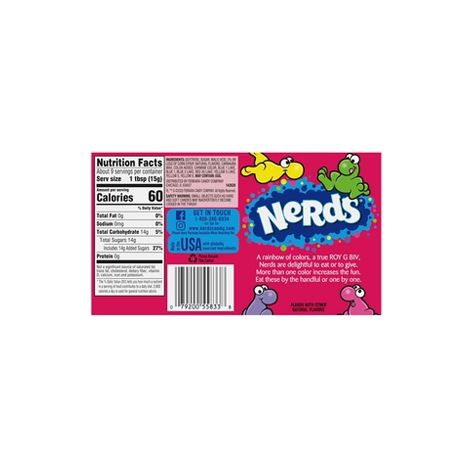Nerds - Willy Wonka Rainbow Candy (141g) (12/carton) – Tasty Snack Asia
