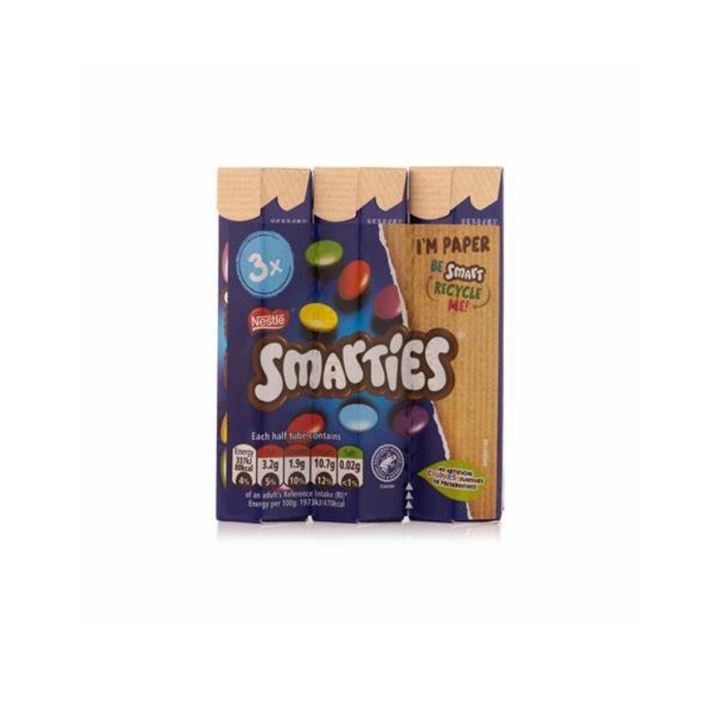 Nestle - Smarties Tube Chocolate (3/pack) (102g) (4/carton) – Tasty ...