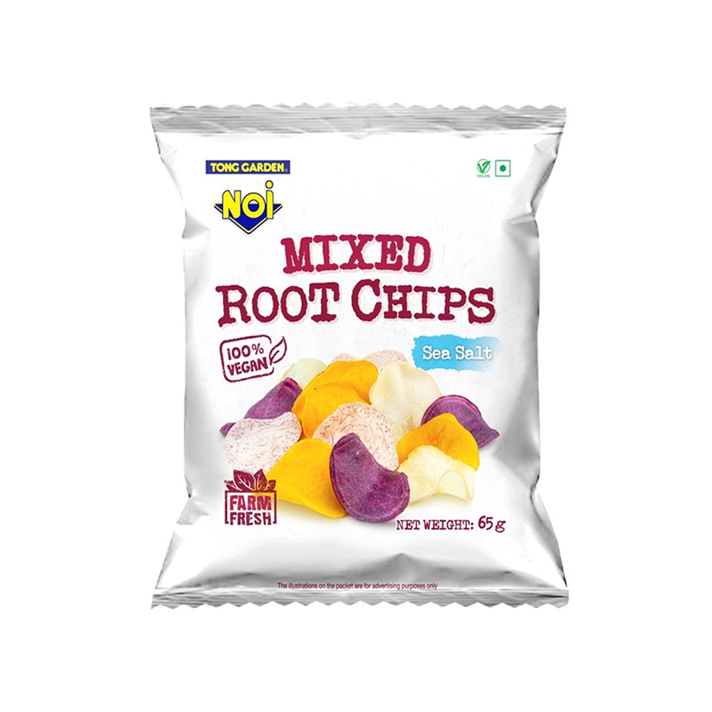 Noi - Mixed Root Chips (65g) (12/carton) – Tasty Snack Asia