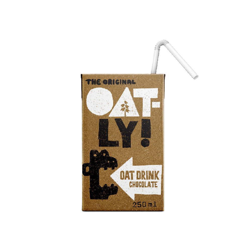 Oatly - Chocolate Oat Milk Packet Drink (250ml) (18/carton) – Tasty ...