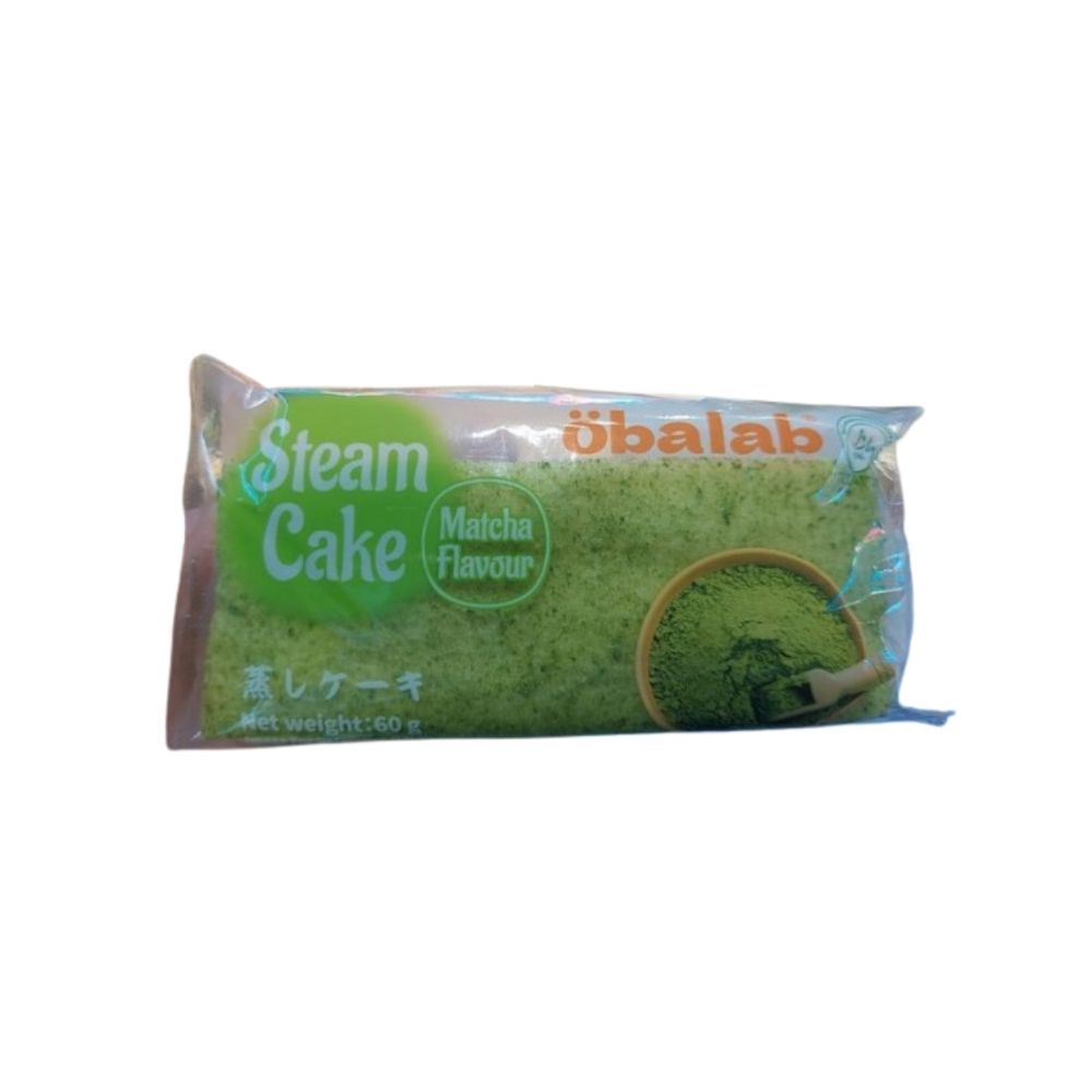Obalab - Matcha Steam Cake (60g) (33/carton) – Tasty Snack Asia