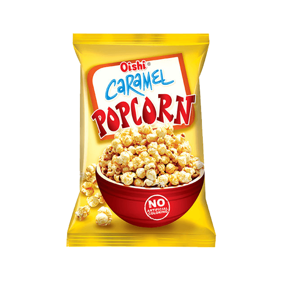 Oishi - Caramel Popcorn (60g) (30/carton) – Tasty Snack Asia