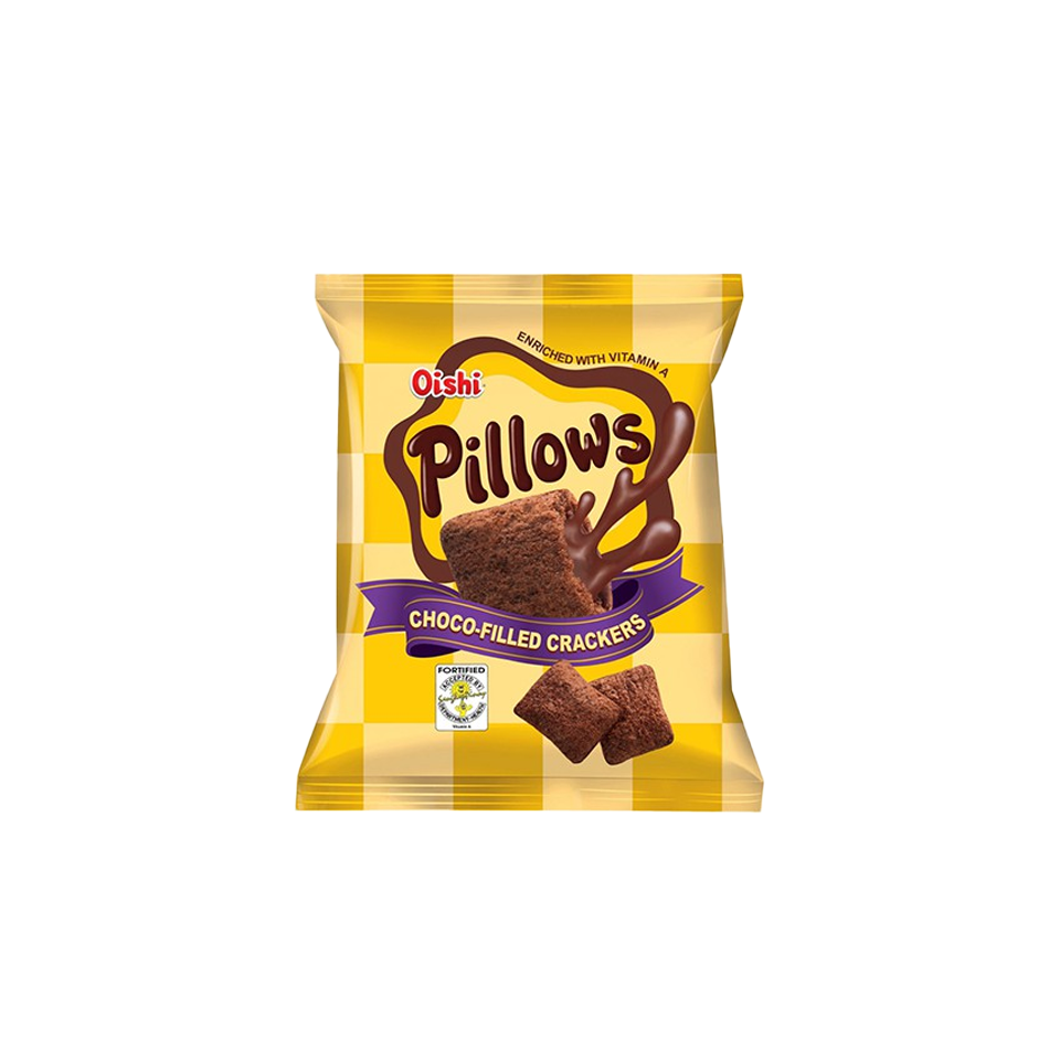 Oishi - Chocolate Filled Pillow Biscuits (18g) (60/carton) – Tasty ...